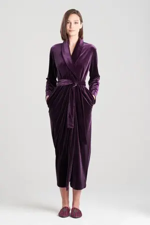 Natori Natalie Velvet Robe - Pink