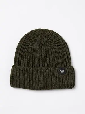 Emporio Armani Ribbed Beanie - Green