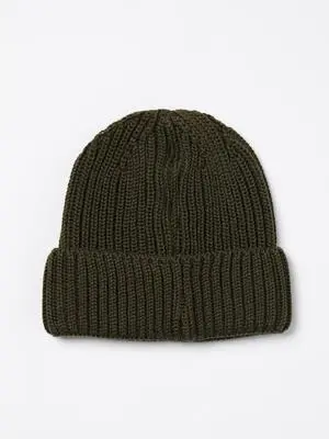 Emporio Armani Ribbed Beanie - Green
