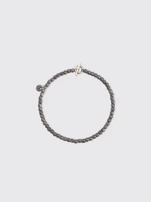 DODO Bollicine Mini Granelli Bracelet In Titanium - Black