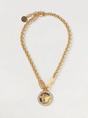 Versace Medusa Charm Necklace - Gold
