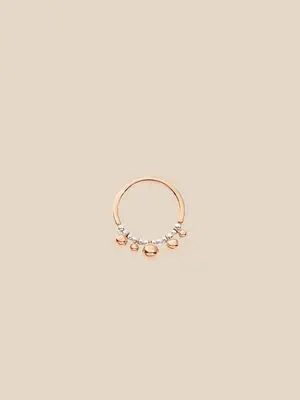 DODO 9 Kt Bollicine Ring With Spheres