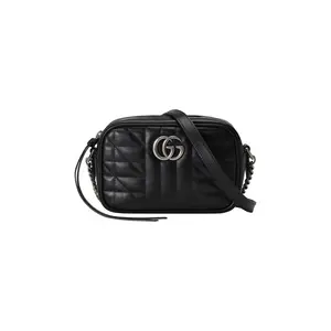 Gucci Gucci GG Marmont Mini Shoulder Bag Black