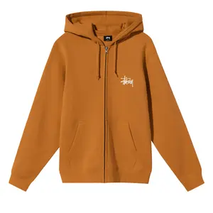 StÜssy Basic Zip Hoodie - Tan