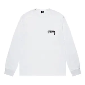 StÜssy Gold Lion Long-sleeve Tee - White