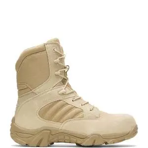 BATES Gx8 Composite Toe Side Zip Boot Extra Wide Width In Desert Tan - Grey
