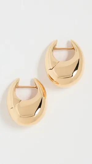 ANNIKA INEZ Large Sloping Hinge Hoop Earrings