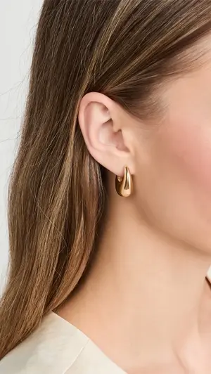ANNIKA INEZ Large Sloping Hinge Hoop Earrings