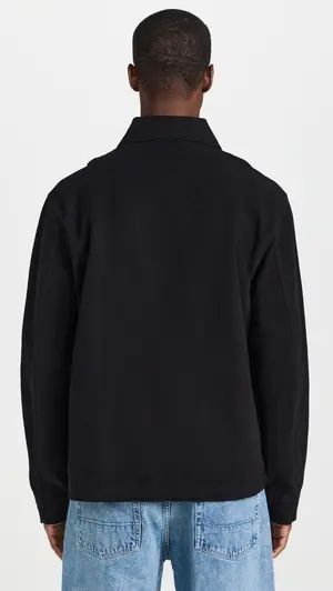 Our Legacy Evening Coach Jacket - Black Brushed Cotton