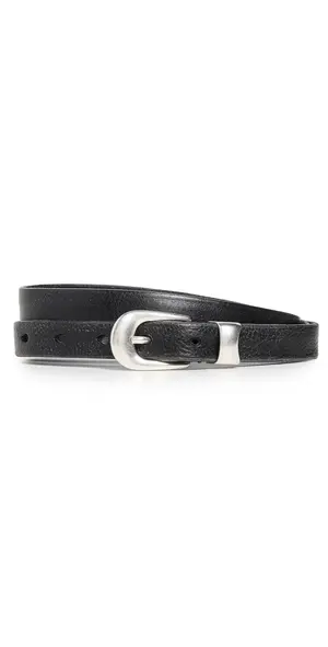 Our Legacy Leather Belt - Black Leather