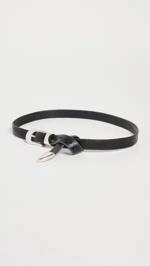 Our Legacy Leather Belt - Black Leather