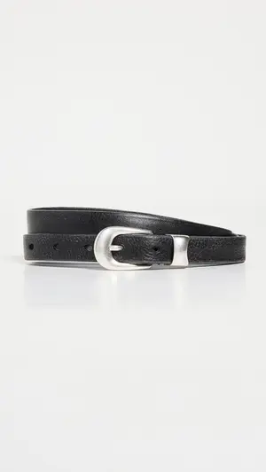 Our Legacy Leather Belt - Black Leather