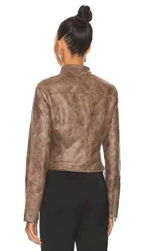 Lioness Moto Jacket - Chocolate