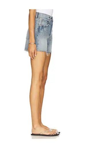 GRLFRND Jules Super High Rise Vintage Denim Short - Blue