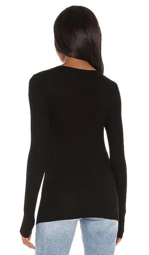 Enza Costa Silk Rib Fitted Long Sleeve Cardigan
