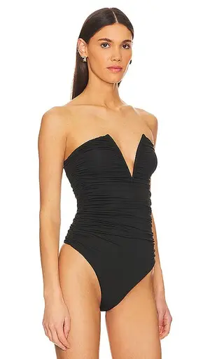 Superdown Vivienne Ruched Bodysuit