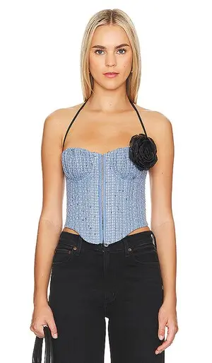 LOVERS AND FRIENDS Domino Bustier Top