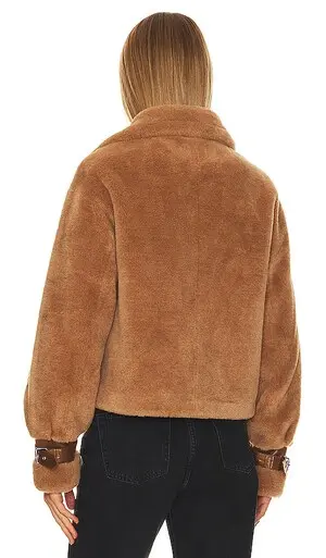 LAMARQUE Elody Faux Fur Jacket - Brown