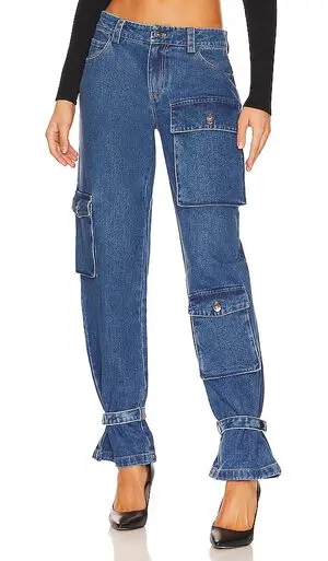 Bardot Denim Cargo Jeans