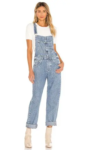 Free People X We The Free Ziggy Denim Overall In . Also - Denim-light