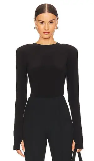 Norma Kamali Shoulder Pad Top