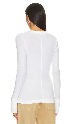 Enza Costa Cashmere Easy Cuffed U - White