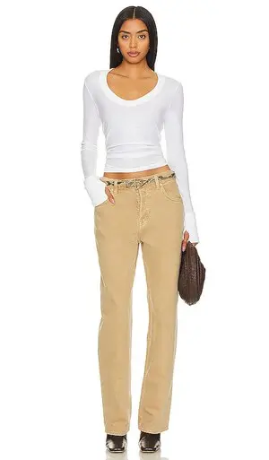Enza Costa Cashmere Easy Cuffed U - White