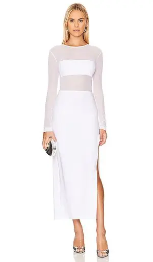 Norma Kamali Dash Dash Side Slit Gown