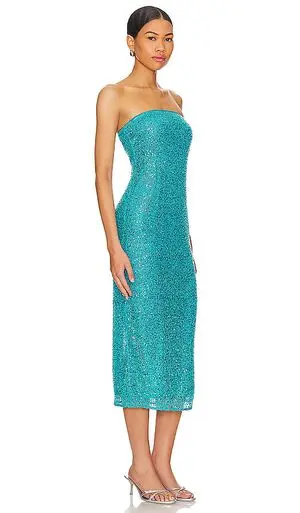 Nbd Aine Sequin Midi Dress