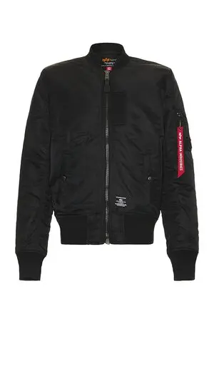 Alpha Industries Ma-1 Regular Fit Flight Bomber Jacket - Black