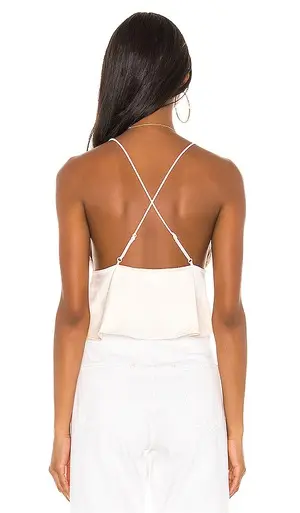 Superdown Satin Tie-front Camisole