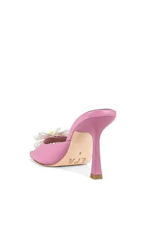 Lpa Embellished Square Toe High Heel Mules