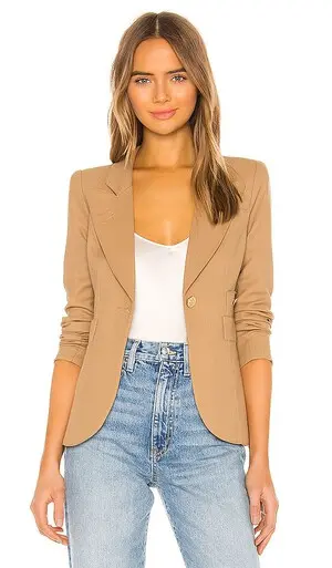 Smythe Notched Lapel Blazers For Women