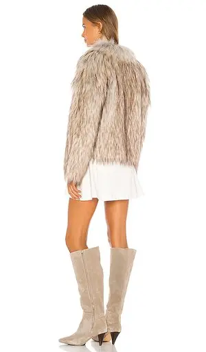 UNREAL FUR Faux Fur Jacket - Tan