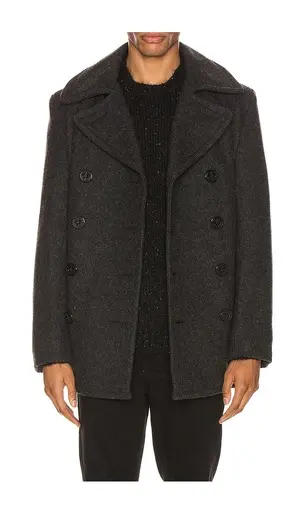 SCHOTT Slim Fit Peacoat