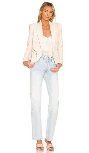 L'Agence Brooke Double Breasted Crop Blazer