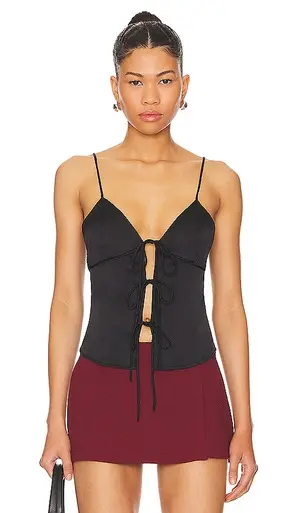 Superdown Tie Detailed Camis Tanks For Women