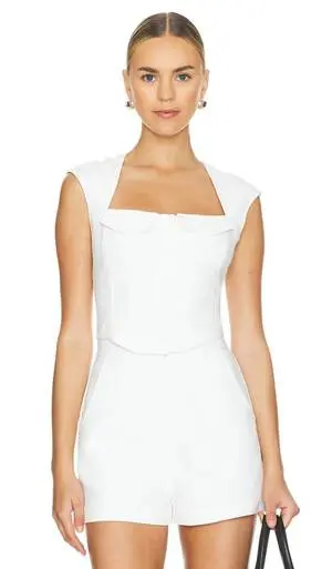 Amanda Uprichard Reeves Top - Ivory