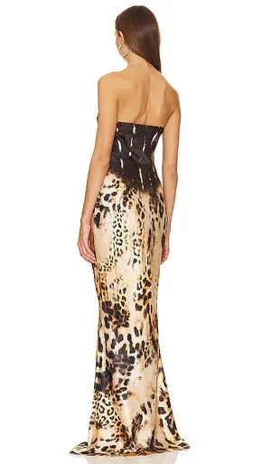 Retrofete Shayna Strapless Maxi Dress