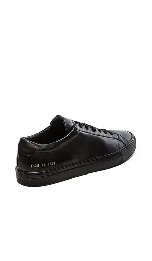 COMMON PROJECTS Article 1528 Original Leather Achilles Low - Black