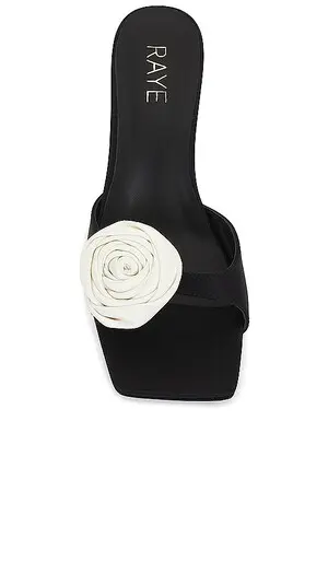 Raye Rosette Mule - Black