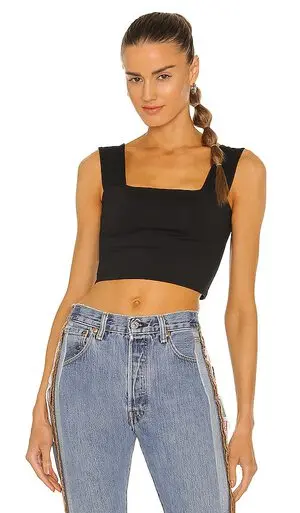 Susana Monaco Wide Strap Crop Top