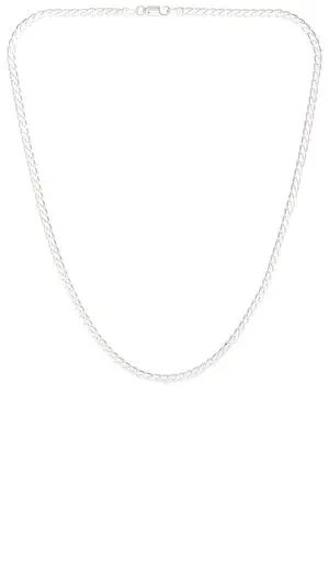LOREN STEWART Serpentine Chain Necklace - Metallic Silver