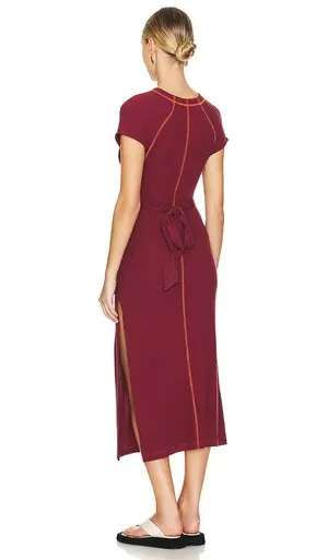 Free People Ribbed Jersey Midi Dress