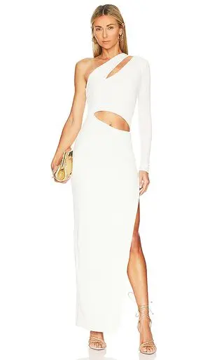 NOT YOURS TO KEEP Michelle Maxi Dress - Ivory