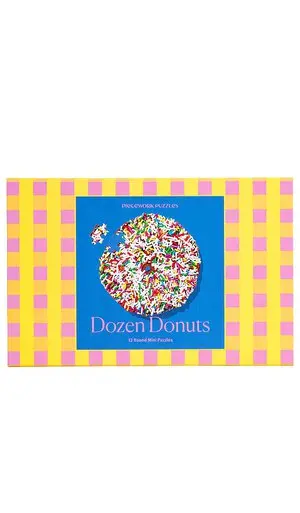 PIECEWORK Dozen Donuts 540 Piece Puzzle - Yellow