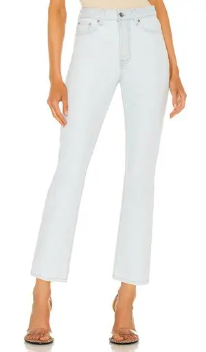 GRLFRND Karolina High-rise Straight Crop Jeans