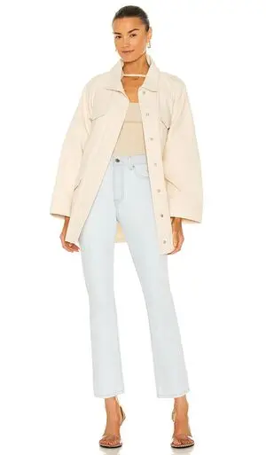 GRLFRND Karolina High-rise Straight Crop Jeans