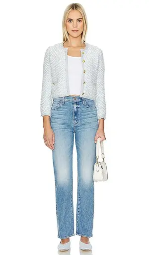 MOTHER The Ditcher Zip Flood Jeans - Denim-light