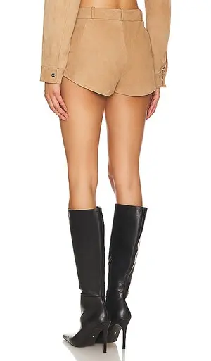 LAMARQUE X Revolve Annaise Suede Shorts - Brown